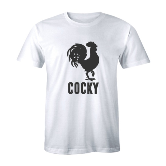 Half It | Shirts | Cocky Vintage Rooster Cock Funny Chicken Tshirt ...